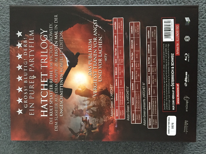 Hatchet Trilogy Mediabook Unrated Blu Ray Kaufen!