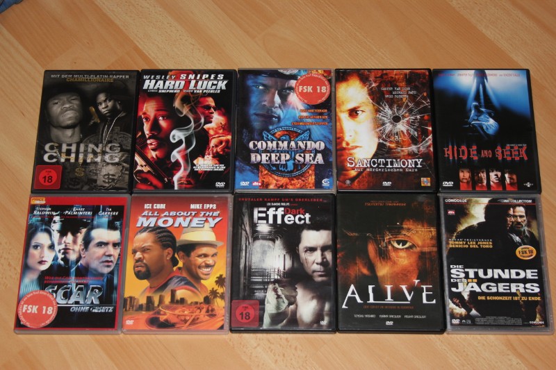25 DVD Filme - FSK 18 - Action und Horror Kaufen!