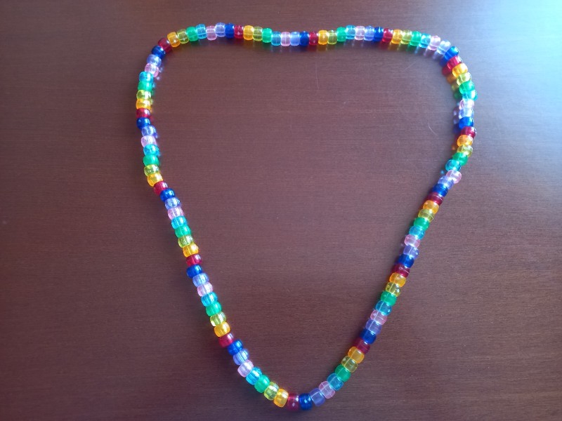 Handgemachte bunte Perlenkette • 35 cm• Unikat Kaufen!
