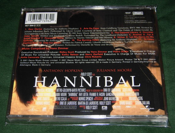 Hannibal * Orig. Soundtrack ** ( Decca, 2001 ) CD Kaufen!